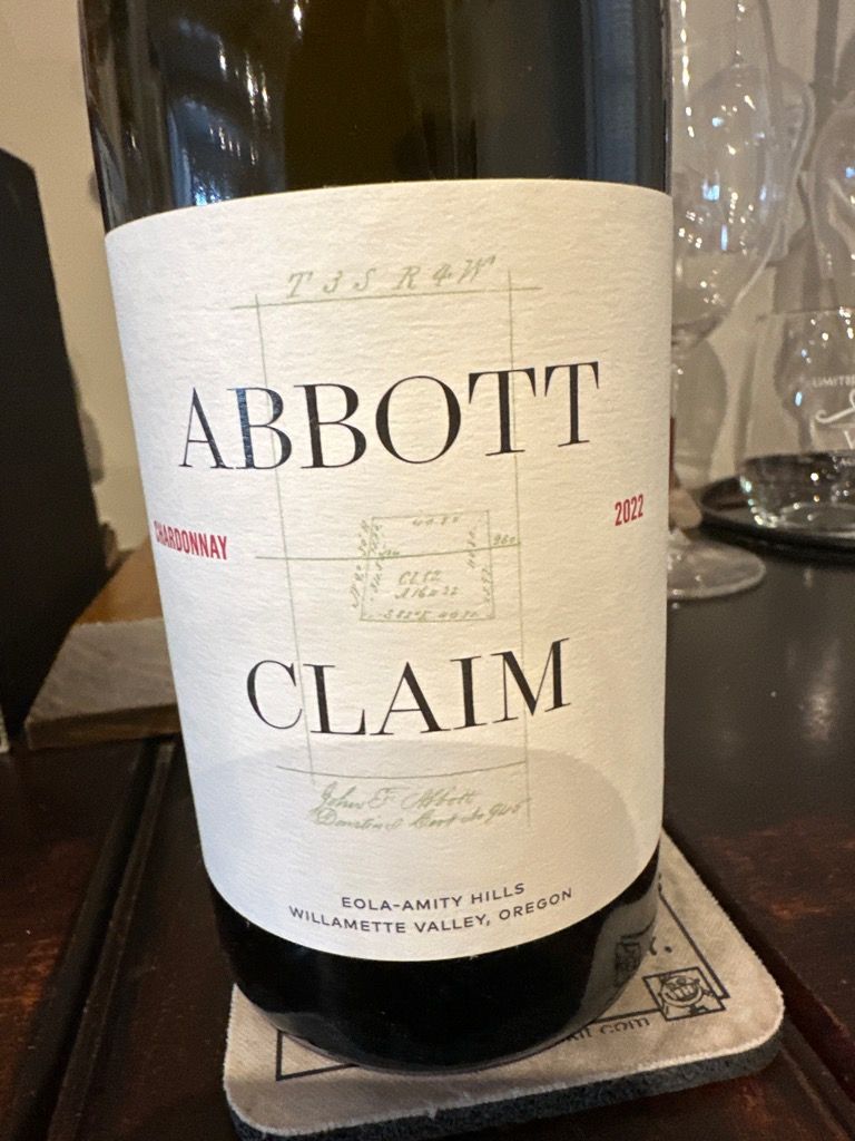 2022 Abbott Claim Chardonnay, USA, Oregon, Willamette Valley, Eola - Amity Hills - CellarTracker