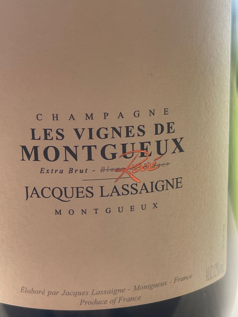 NV Jacques Lassaigne Champagne Les Vignes de Montgueux Rose Extra Brut ...