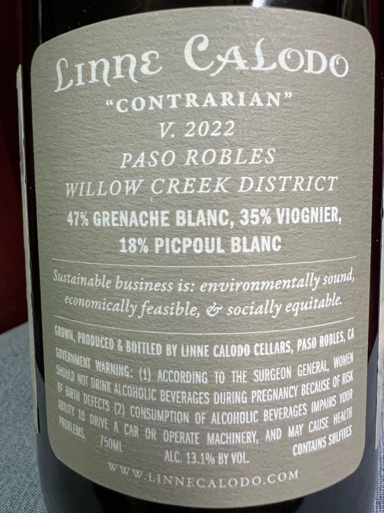 2023 Linne Calodo The Contrarian, USA, California, Central Coast, Paso ...