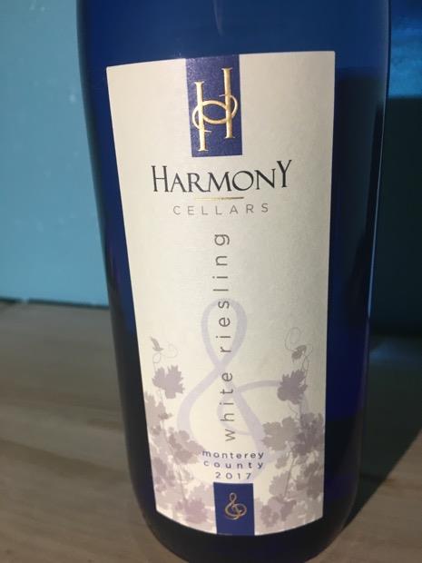 2016 Harmony Cellars Riesling, USA, California, Central Coast, Monterey ...