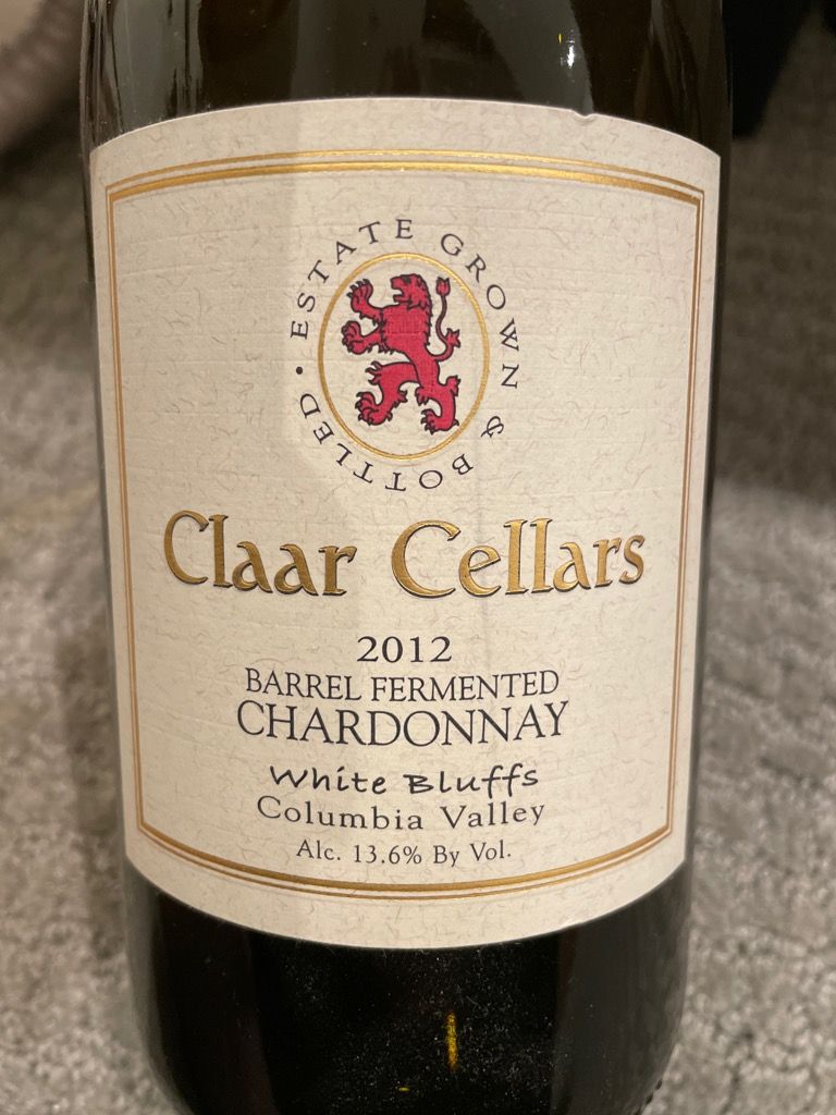 2021 Claar Cellars Unoaked Chardonnay White Bluffs, USA, Washington ...