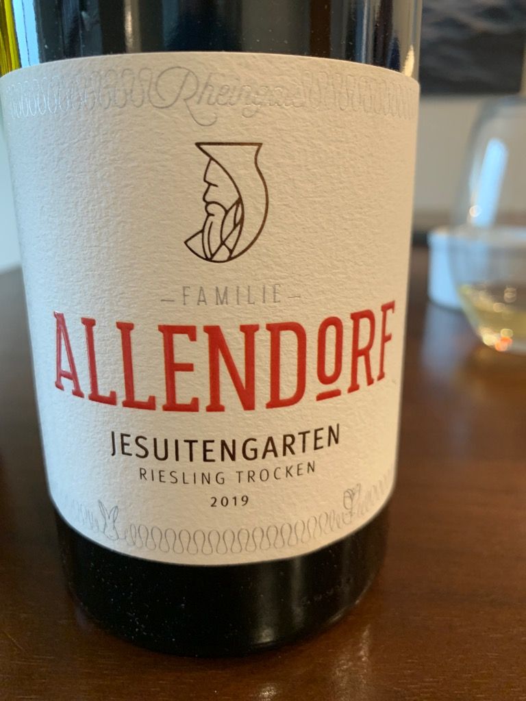 2019 Weingut Fritz Allendorf Winkeler Jesuitengarten Riesling trocken ...