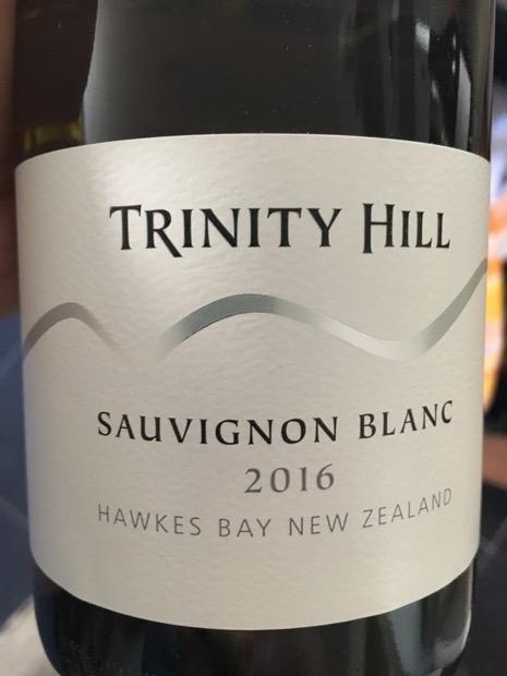 2016 Trinity Hill Sauvignon Blanc, New Zealand, North Island, Hawke's ...