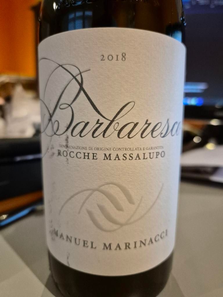 2018 Manuel Marinacci Barbaresco Rocche Massalupo, Italy, Piedmont ...