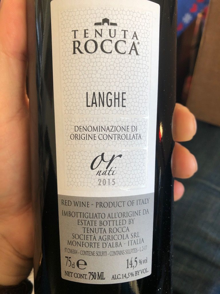 2017 Tenuta Rocca Langhe Ornati, Italy, Piedmont, Langhe, Langhe DOC ...