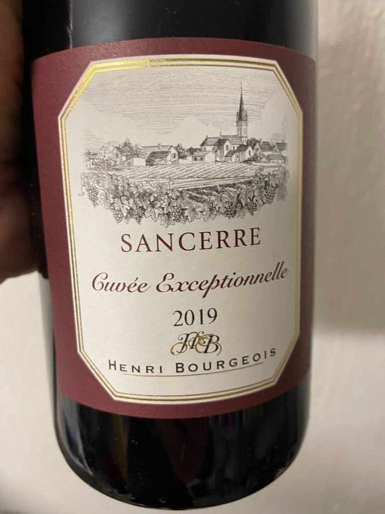 2019 Henri Bourgeois Sancerre Rouge Cuvée Exceptionnelle, France, Loire ...
