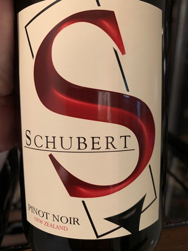 2020 Schubert Pinot Noir Schubert Wines Selection, New Zealand, North ...