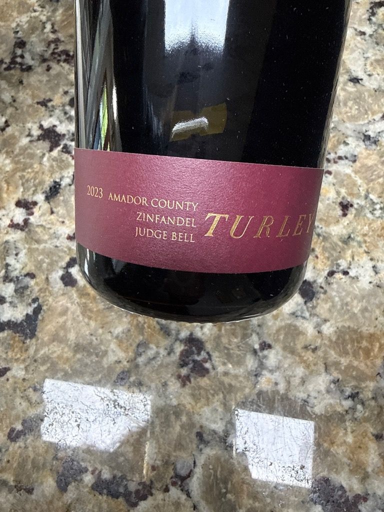 2023 Turley Zinfandel Judge Bell, USA, California, Sierra Foothills ...