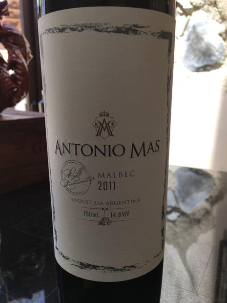 2013 Antonio Mas Malbec Single Vineyard La Arboleda, Argentina, Mendoza ...