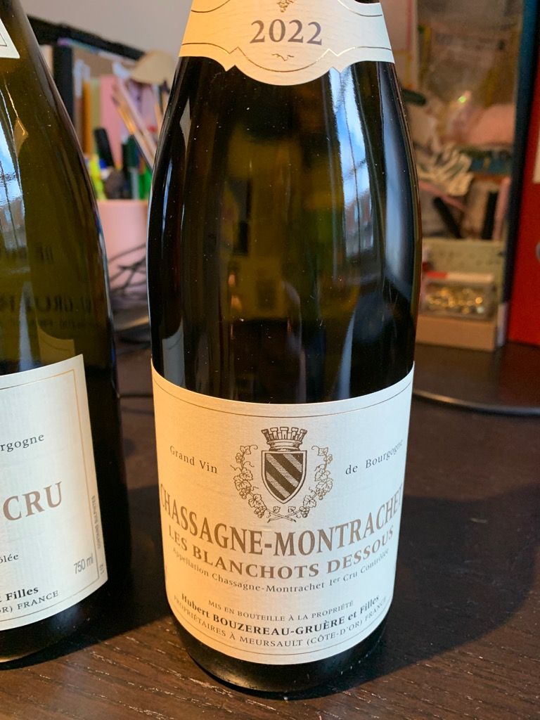 2022 Hubert Bouzereau-Gruère et Filles Chassagne-Montrachet 1er Cru ...