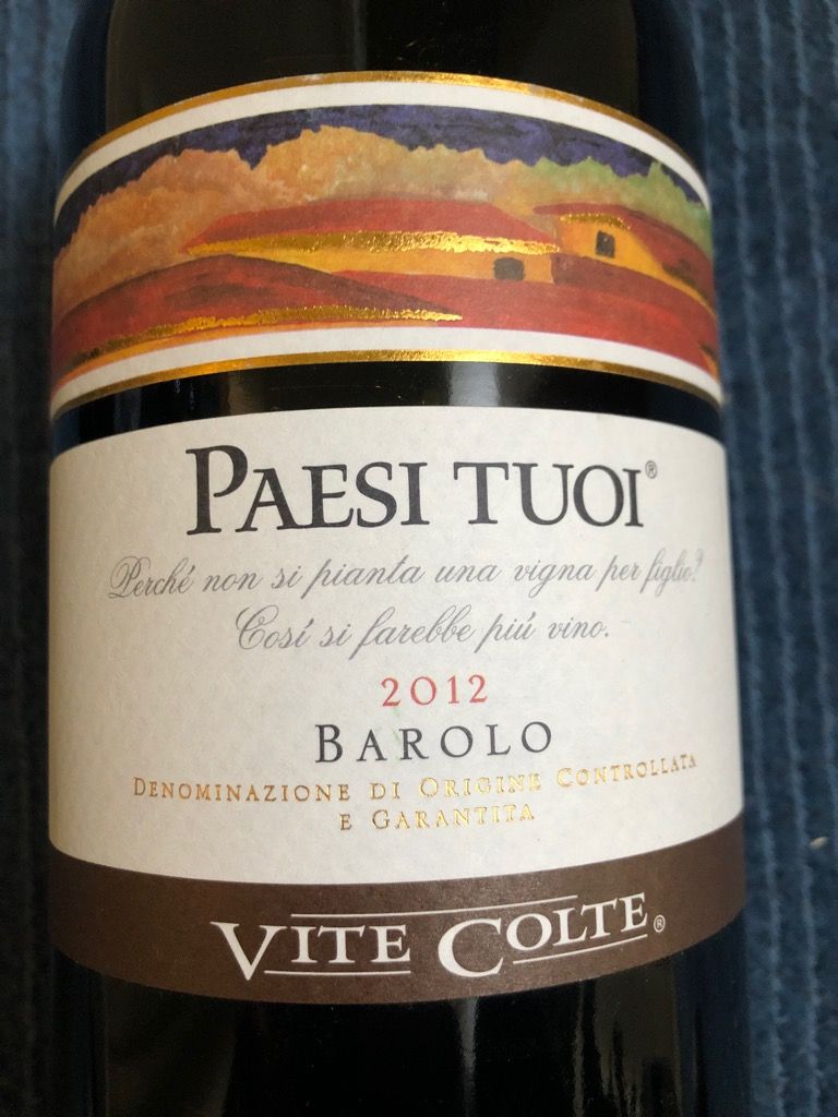 2012 Vite Colte Barolo Paesi Tuoi, Italy, Piedmont, Langhe, Barolo ...