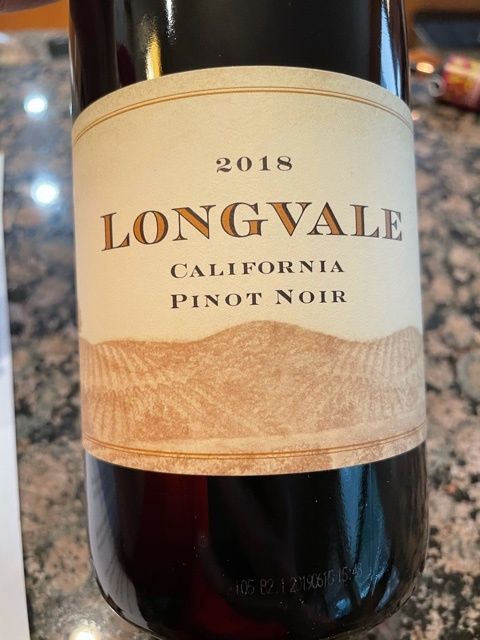 2018 Longvale Pinot Noir, USA, California - CellarTracker