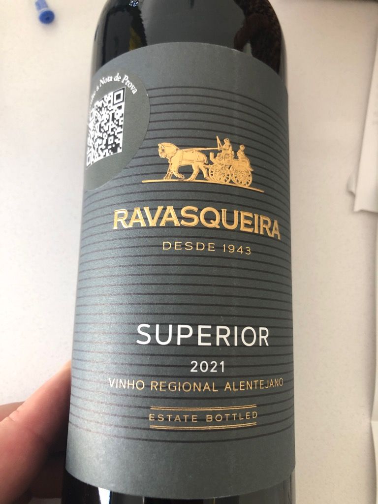 2021 Ravasqueira Vinho Regional Alentejano Superior, Portugal, Alentejano, Vinho Regional ...