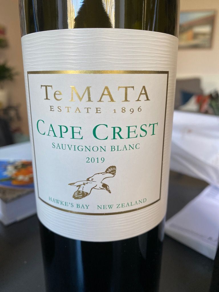 2021 Te Mata Estate Sauvignon Blanc Cape Crest, New Zealand, North ...