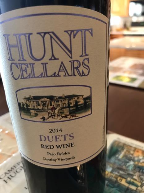 2014 Hunt Cellars Duets Destiny Vineyards, USA, California, Central ...