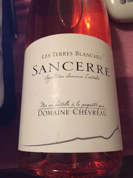 2017 Domaine Chevreau Sancerre Les Terres Blanches Rosé, France, Loire ...
