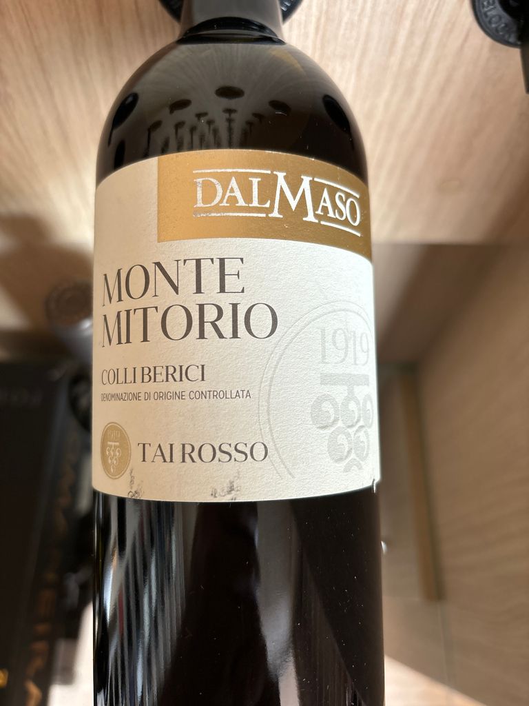 2023 Dal Maso Società Agricola Tai Rosso Colli Berici Monte Mitorio ...