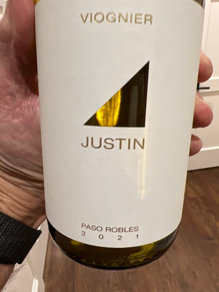 2021 Justin Vineyards & Winery Viognier, USA, California, Central Coast ...