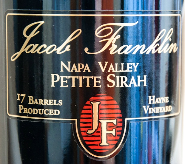 2009 Jacob Franklin Petite Sirah Hayne Vineyard, USA, California, Napa ...
