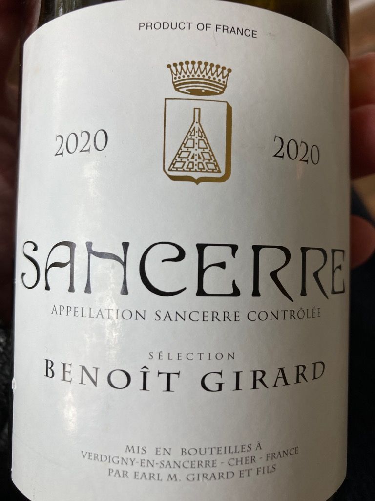 2021 Benoit Girard Sancerre, France, Loire Valley, Upper Loire, Sancerre - CellarTracker
