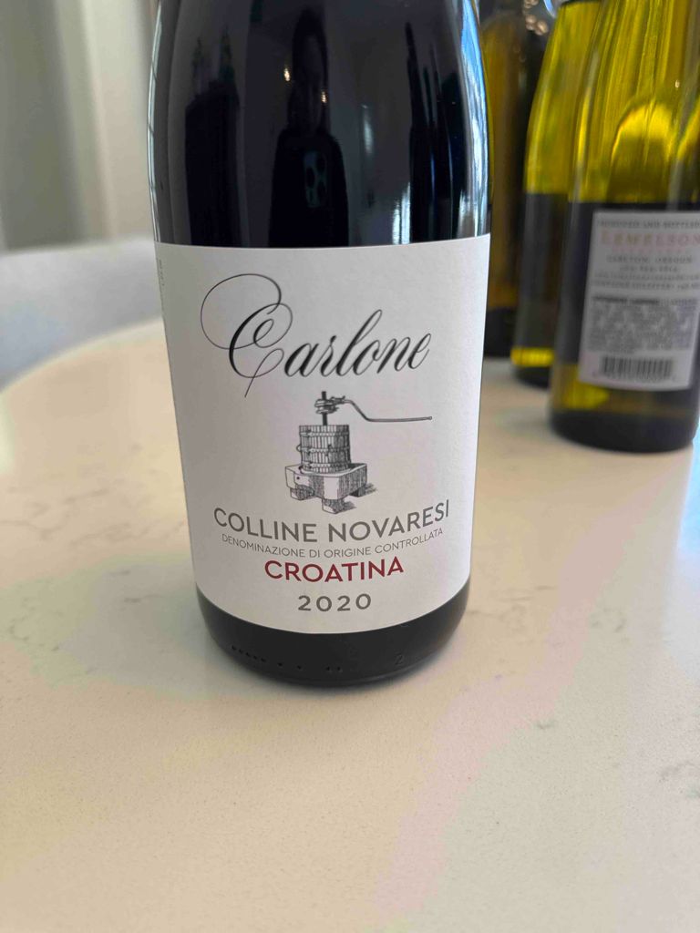 2020 Davide Carlone Croatina Colline Novaresi, Italy, Piedmont ...
