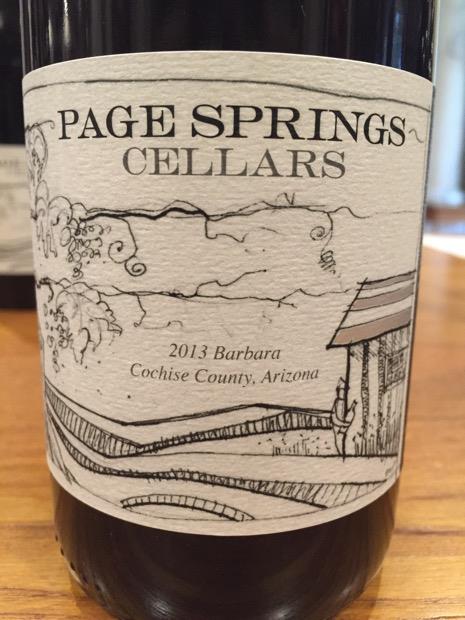 2019 Page Springs Cellars Barbera, USA, Arizona, Cochise County ...