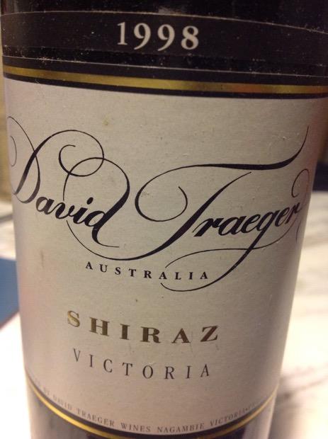 1999 David Traeger Shiraz, Australia, Victoria, Central Victoria ...