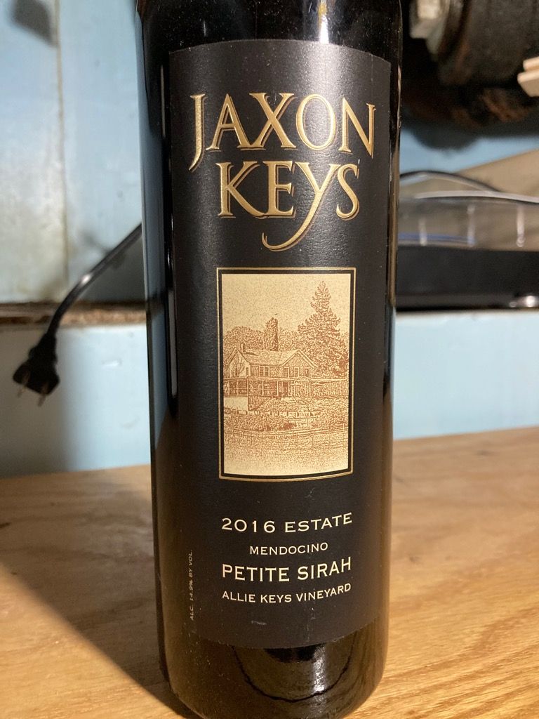 2016 Jaxon Keys Petite Sirah allie keys vineyard, USA, California ...