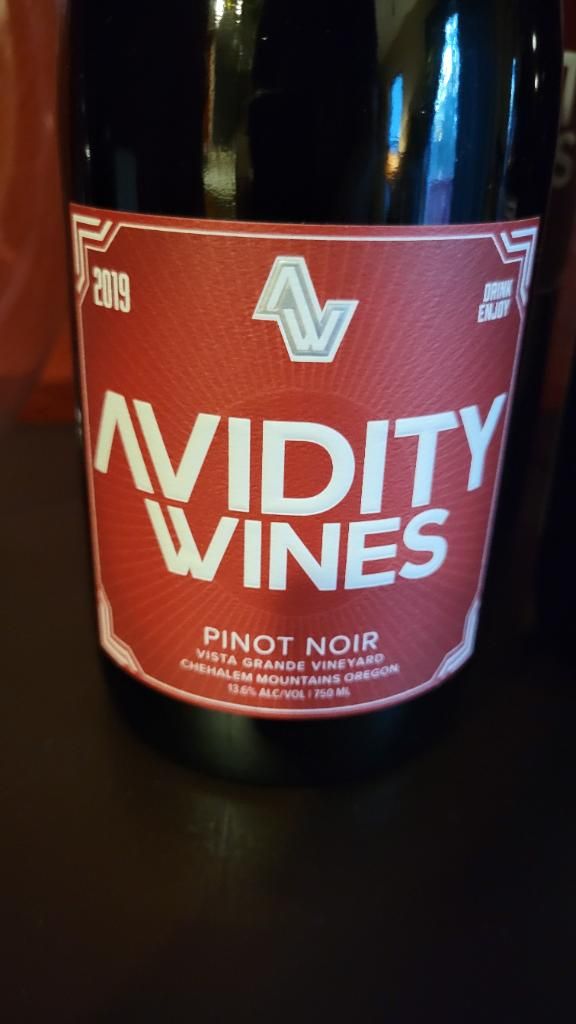 2019 Avidity Wines Pinot Noir, USA, Oregon, Willamette Valley ...