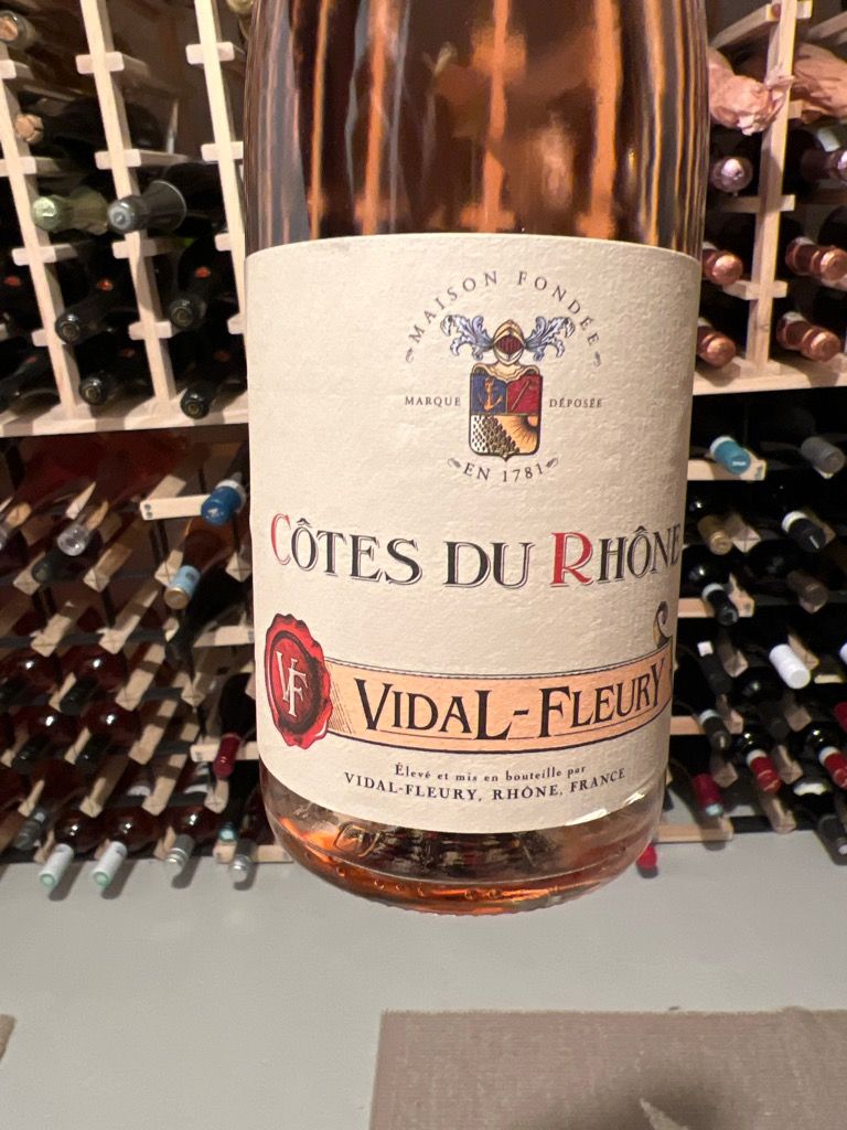 2021 J. Vidal-Fleury Côtes du Rhône Rosé, France, Rhône, Southern Rhône ...