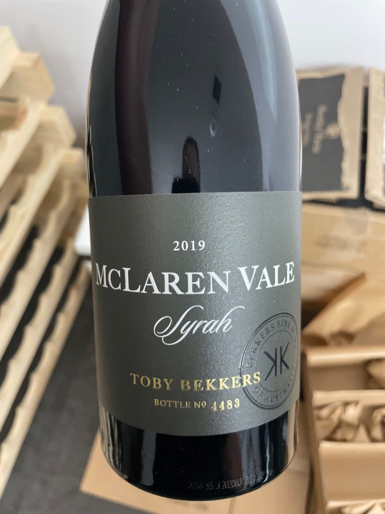 2020 Toby Bekkers Syrah, Australia, South Australia, Fleurieu, McLaren ...