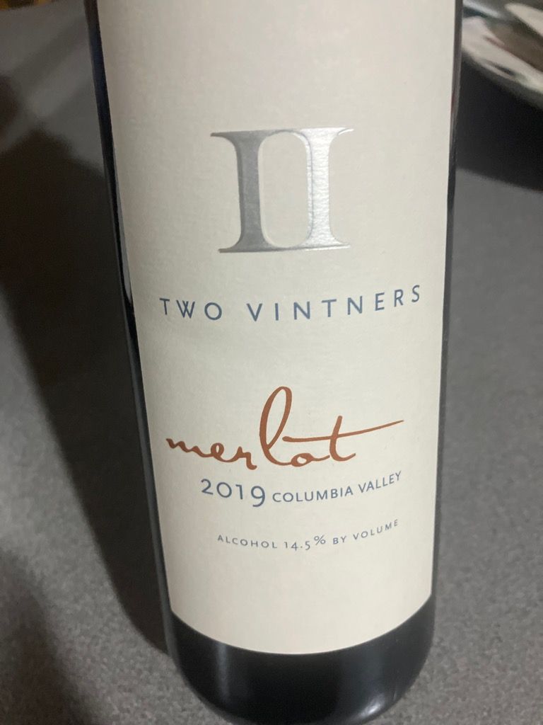 2019 Two Vintners Merlot, USA, Washington, Columbia Valley - CellarTracker