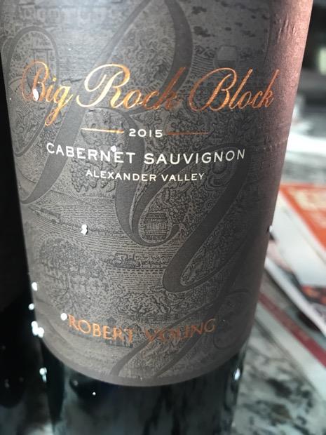 2015 Robert Young Estate Winery Cabernet Sauvignon Big Rock Block, USA ...
