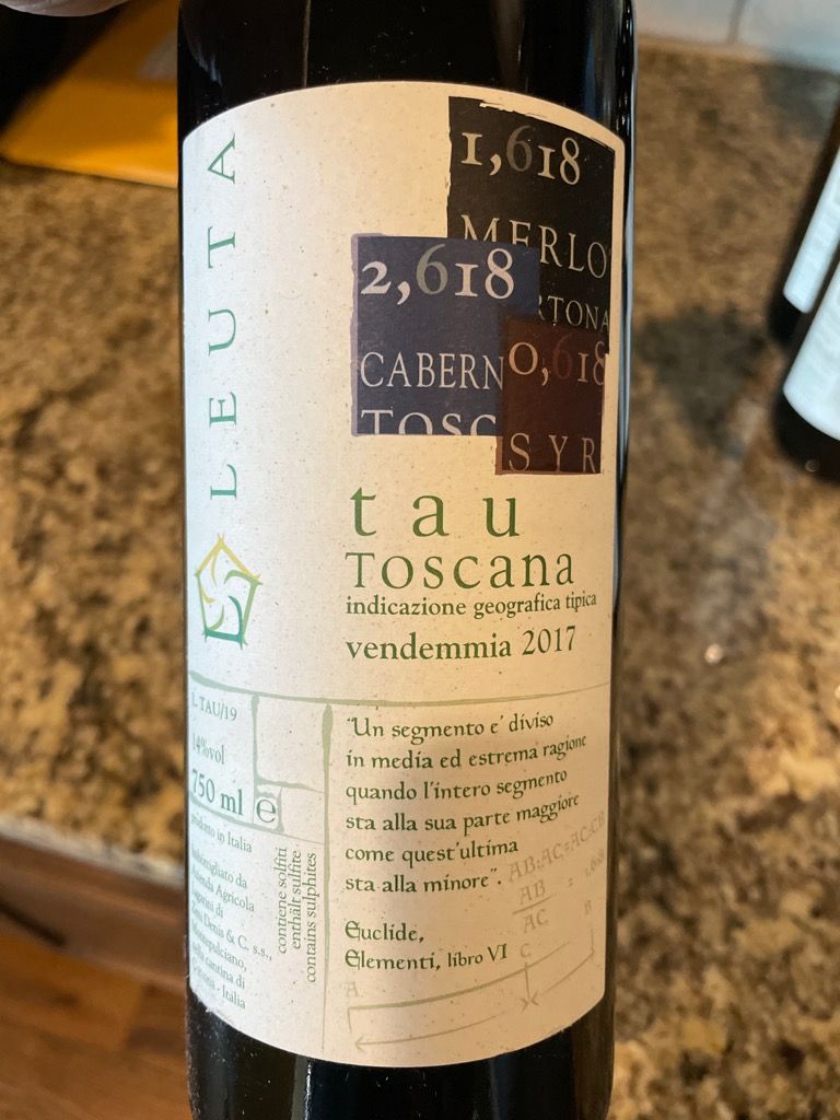 2017 Leuta Tau Rosso Toscana IGT, Italy, Tuscany, Toscana IGT ...