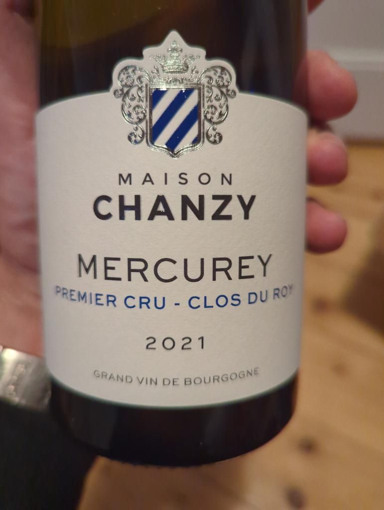 2021 Maison Chanzy Mercurey 1er Cru Clos du Roy Blanc, France, Burgundy ...
