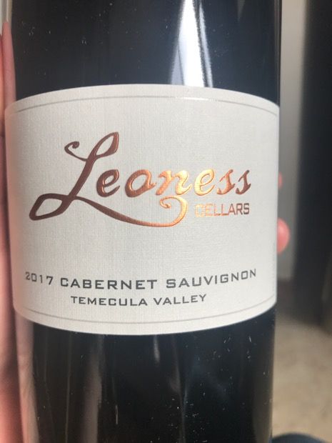 2017 Leoness Cellars Cabernet Sauvignon, USA, California, South Coast ...