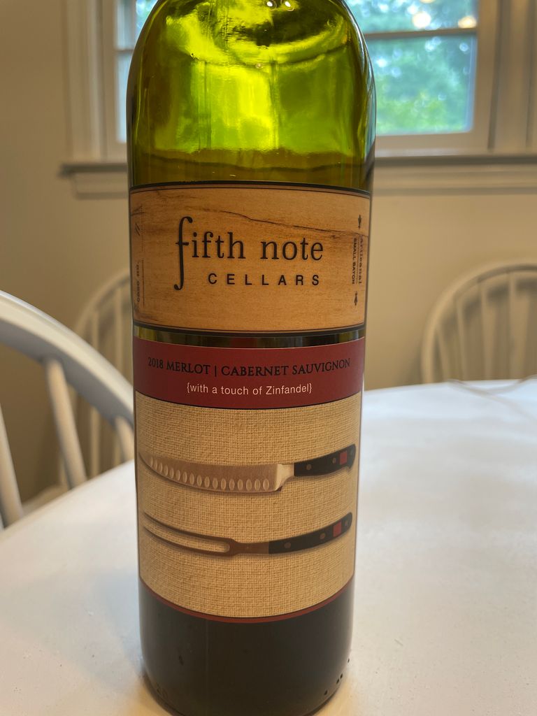 2018 Fifth Note Cellars Merlot Cabernet Sauvignon [with a touch of ...