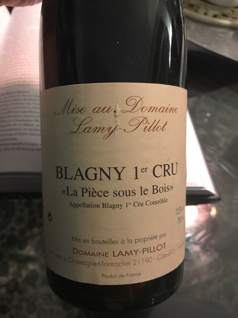 1999 Domaine Lamy-Pillot Blagny 1er Cru La Pièce-sous-le-Bois Rouge ...