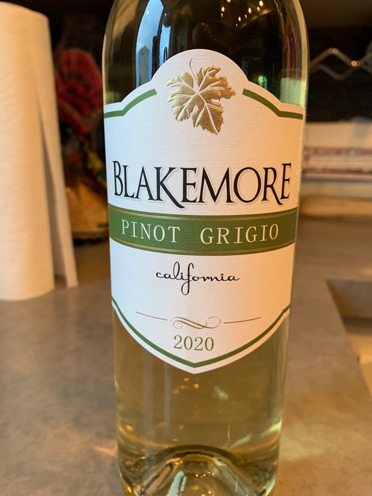 2020 Blakemore Pinot Grigio, USA, California - CellarTracker