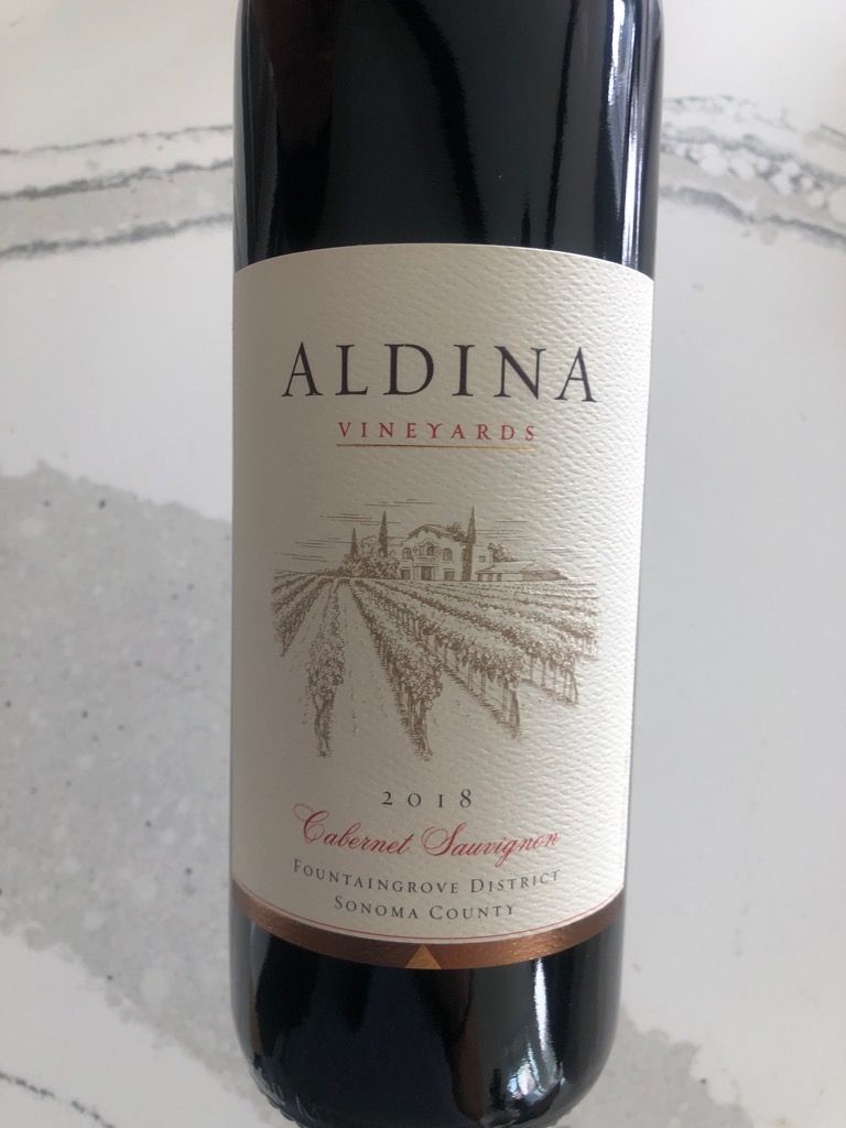 2018 Aldina Vineyards Cabernet Sauvignon, USA, California, Sonoma ...