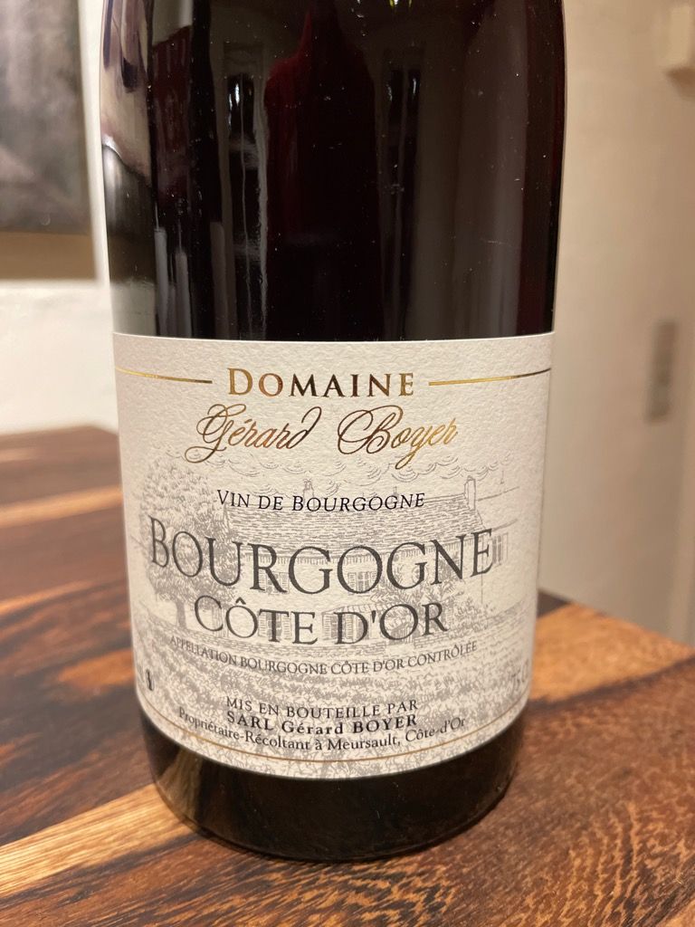 2021 Gérard Boyer Bourgogne Côte d'Or, France, Burgundy, Bourgogne Côte ...