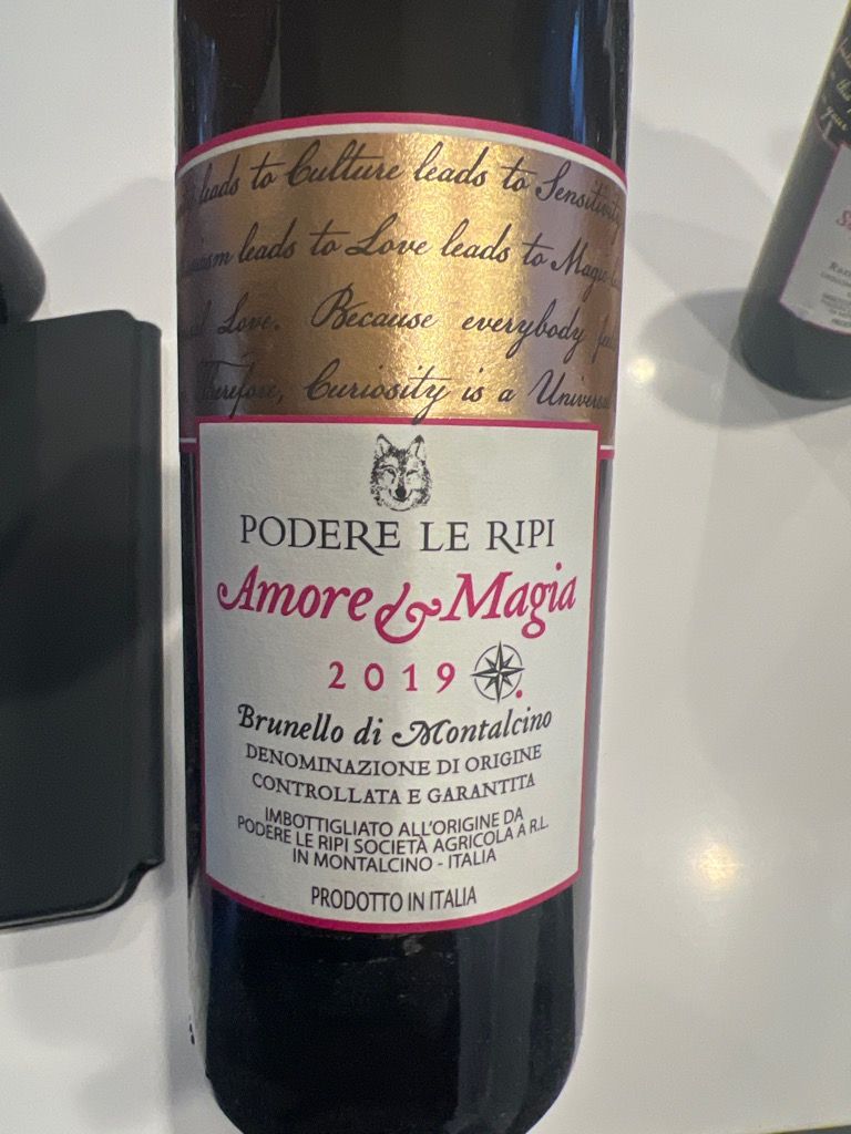 2019 Podere Le Ripi Brunello di Montalcino Amore e Magia, Italy ...