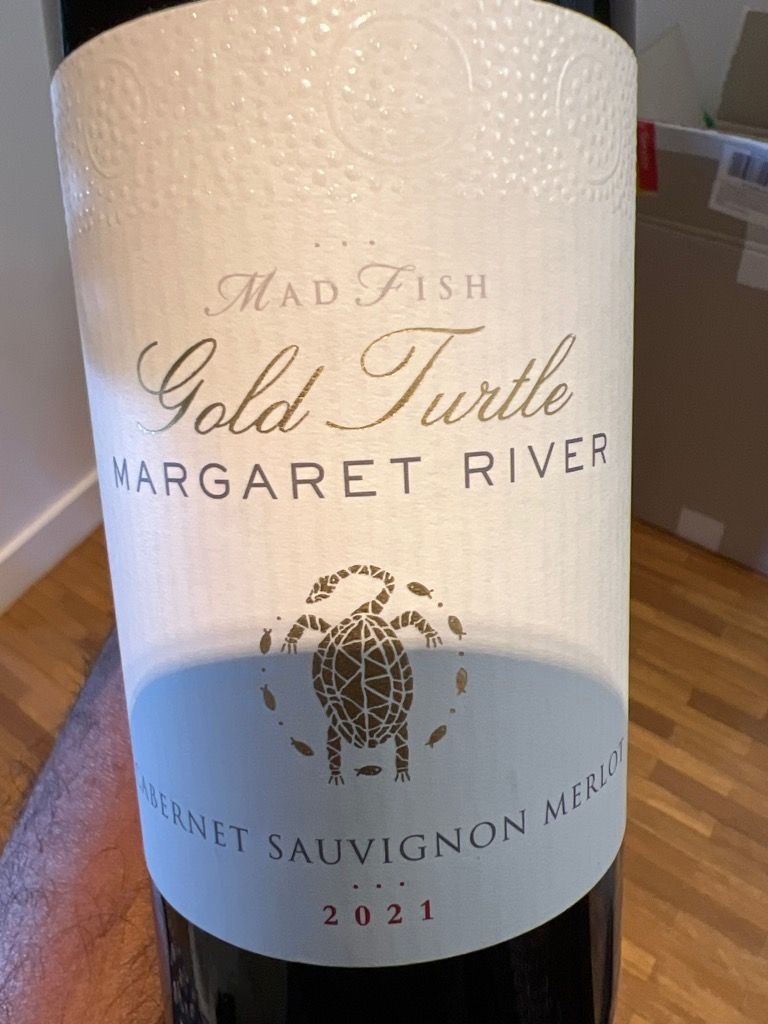 2022 Mad Fish Cabernet Sauvignon-Merlot Gold Turtle, Australia, Western ...