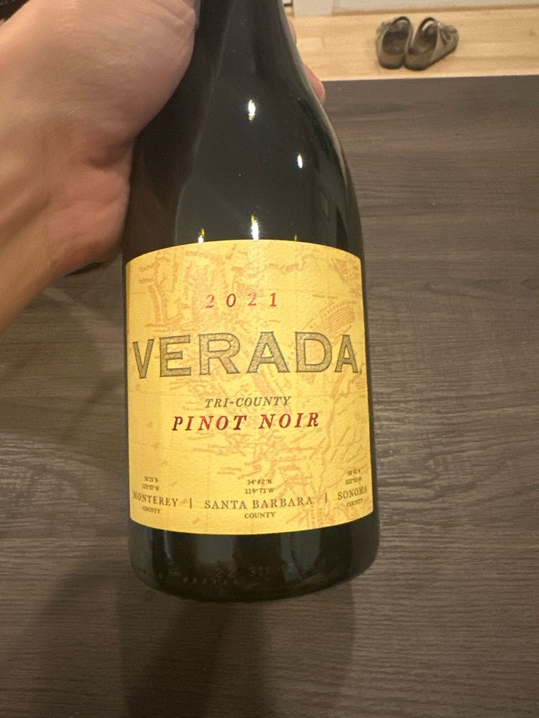 2021 Verada Pinot Noir Tri-County, USA, California, Sonoma County ...