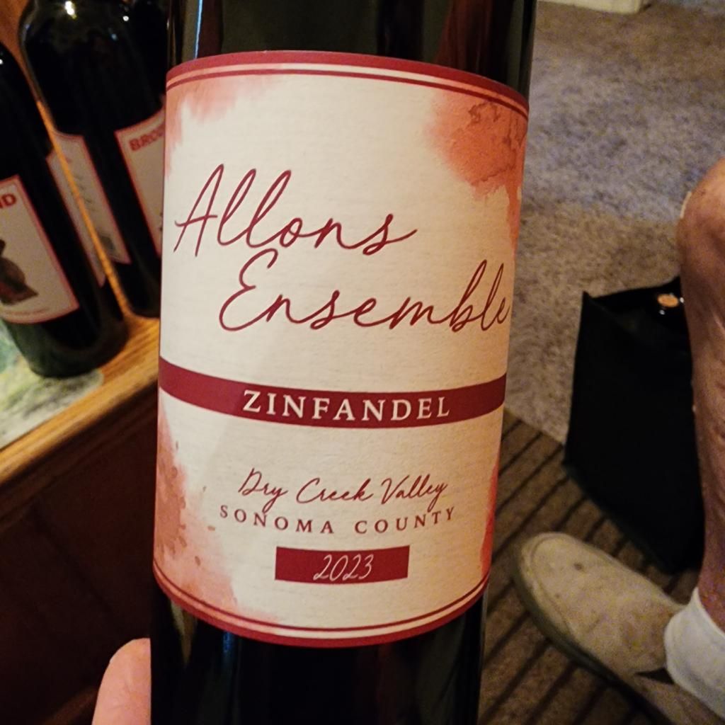 2023 Wine Guy and Wine Gal Zinfandel Allons Ensemble Dry Creek Valley ...