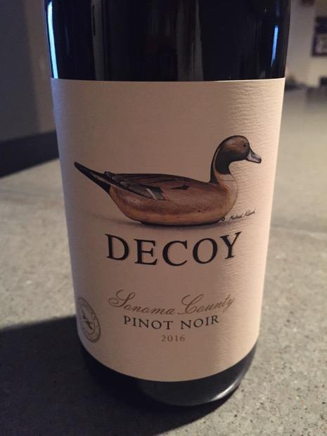 2016 Duckhorn Vineyards Pinot Noir Decoy Sonoma County, USA, California ...