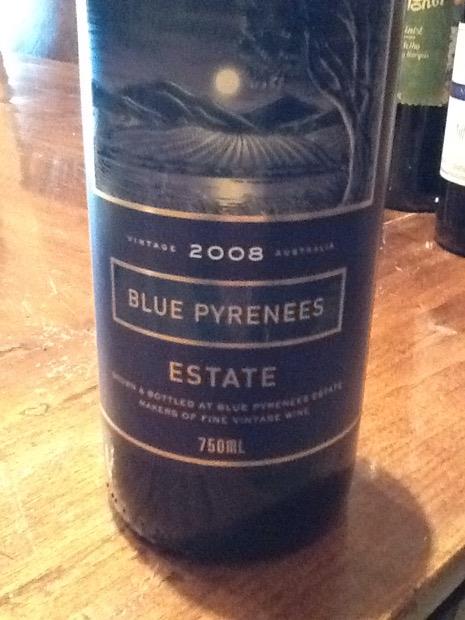2008 Blue Pyrenees Estate Cabernet Blend, Australia, Victoria, Western ...