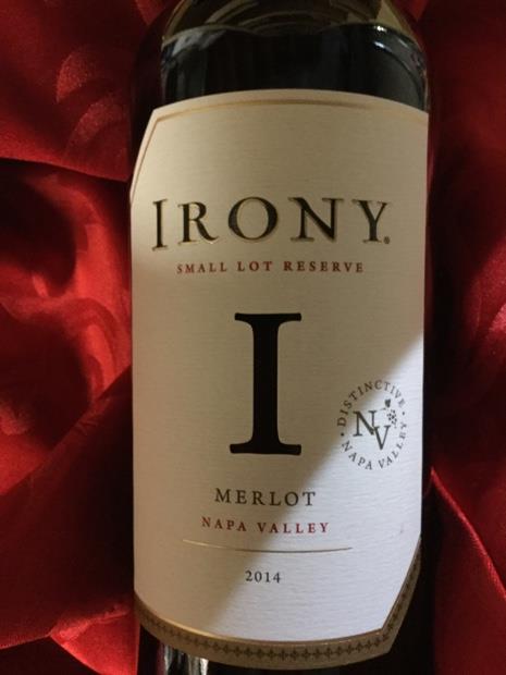 2014 Irony Merlot Small Lot Reserve, USA, California, Napa Valley ...
