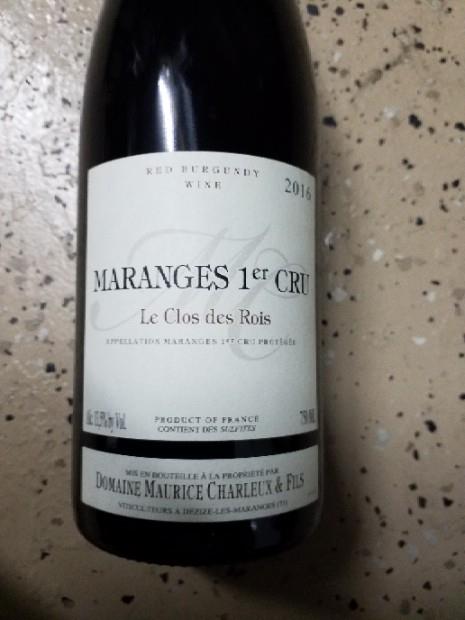 2018 Maurice Charleux Maranges 1er Cru, France, Burgundy, Côte de ...