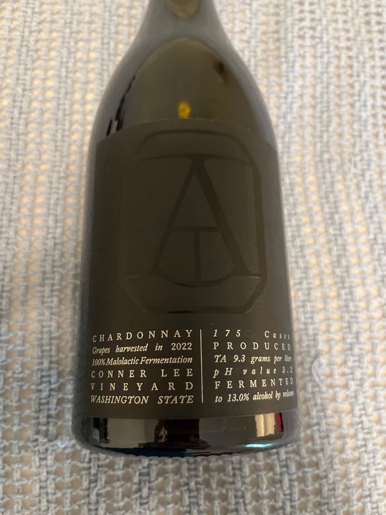 2023 Alton Wines Chardonnay Black Label Conner-Lee Vineyard, USA ...